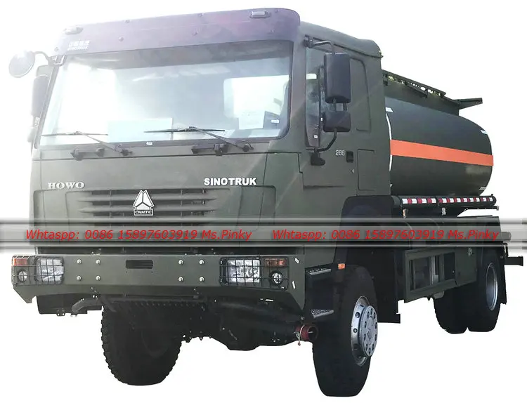 Sinotruk Howo 4x4 5m3 All Wheel Drive Petrol Diesel Oil Fuel Transport ...