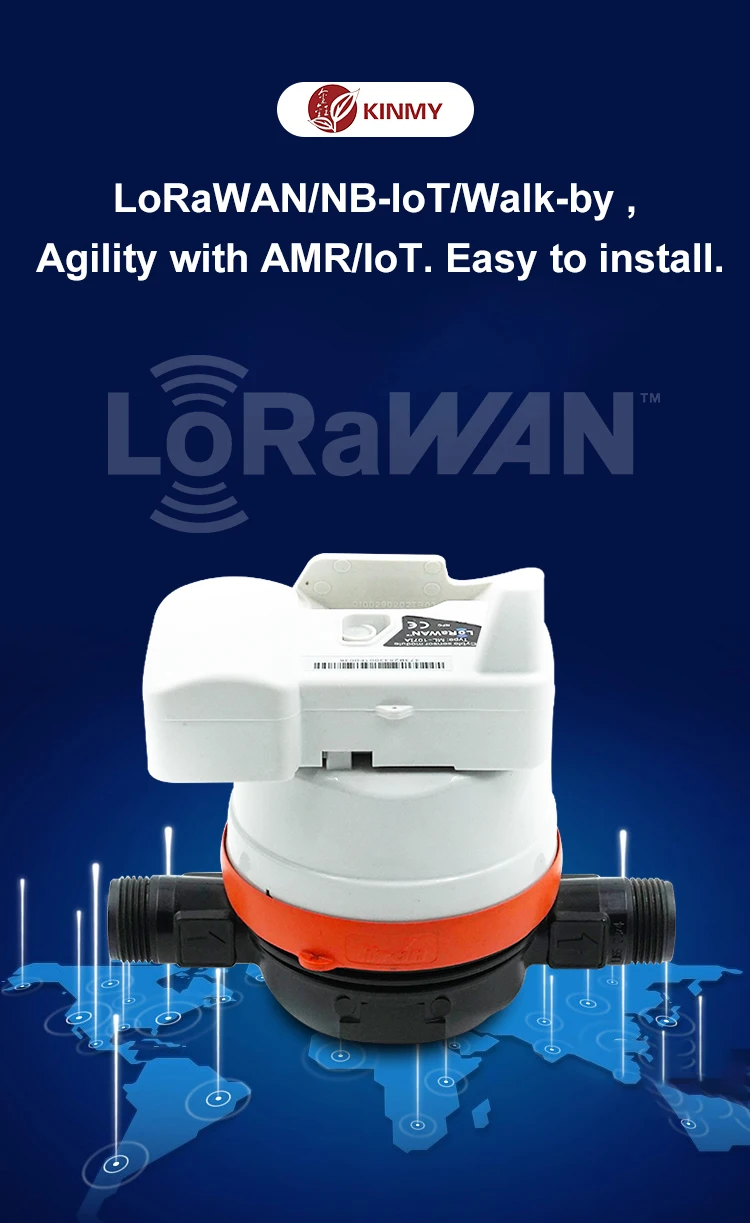 High Quality 110*68*50mm Lorawan Water Meter Retrofit Module Smart ...
