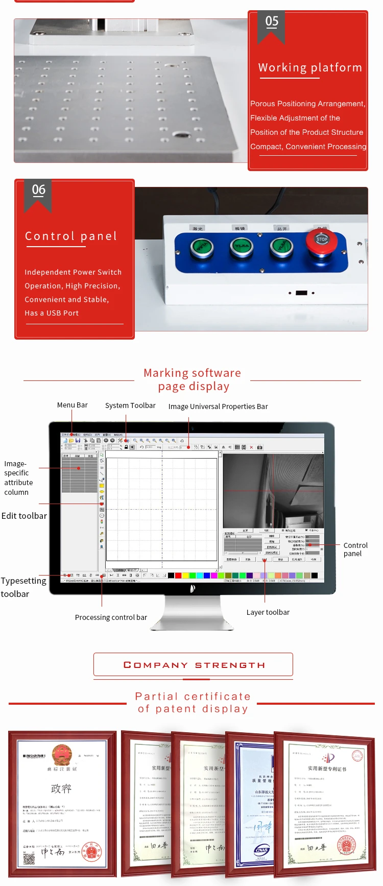 Hot Selling Raycus Fiber Laser Logo Printing Laser 20w 30w 50w 100w ...