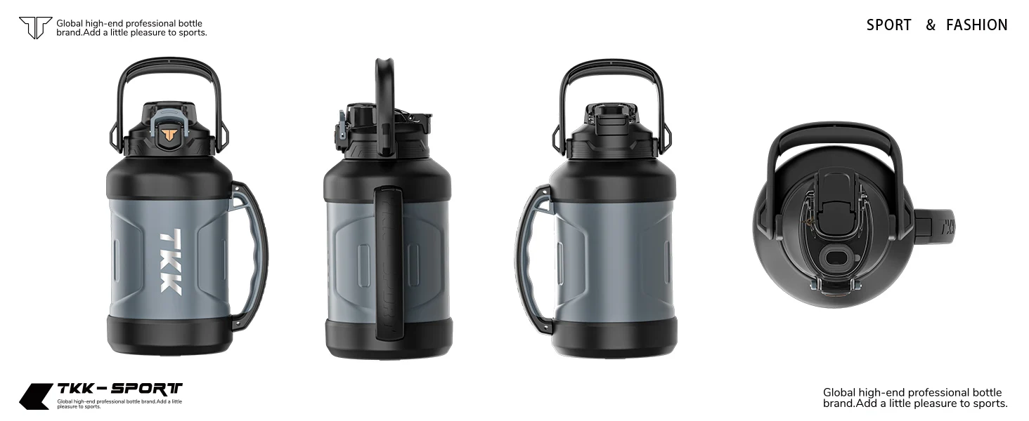 Large Capacity 2.0L Half-Gallon Insulated Water Bottle 316 Stainless ...