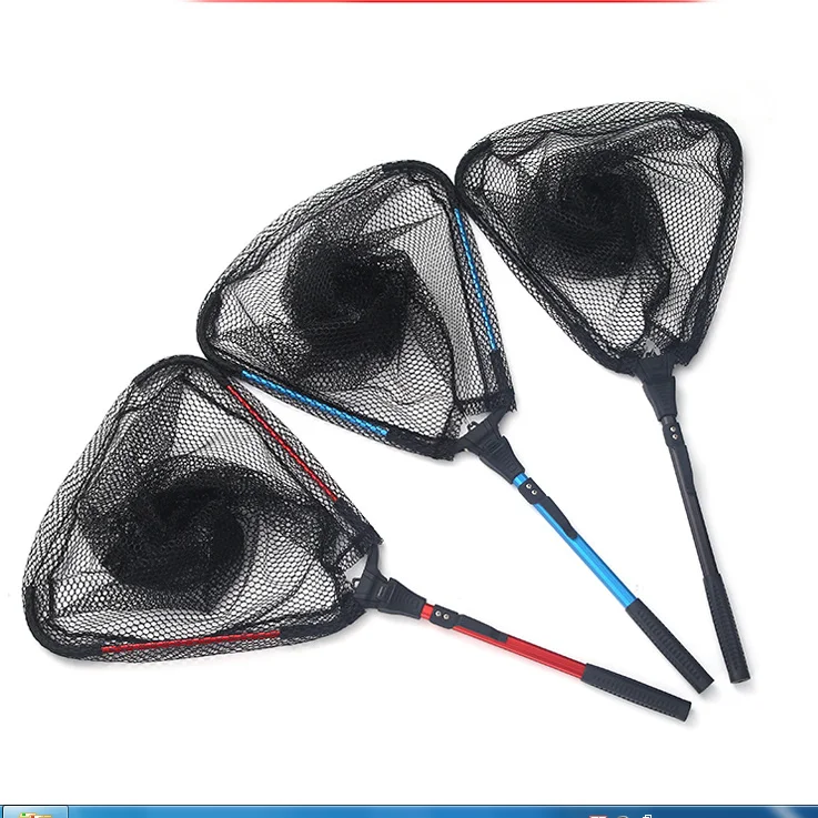Triangle Fishing Landing Net With Telescoping Pole Handle,Fishing Net ...