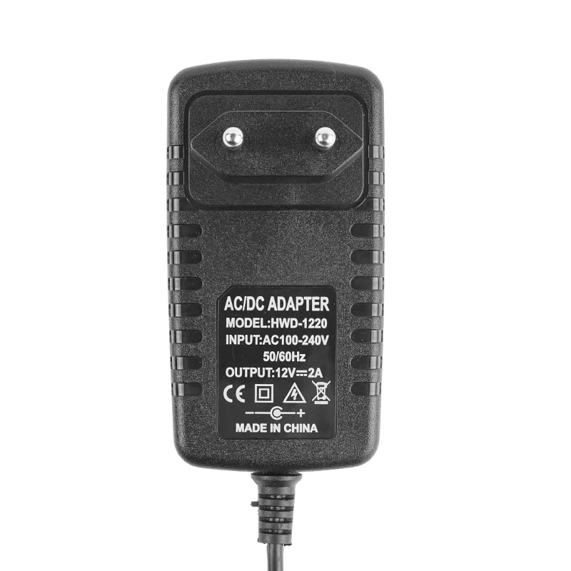 24W Power Adapter - 12V 2A Wall Mount AC DC Switching Adaptor