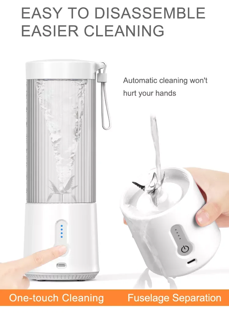 Oem Logo Fresh Juice Blender Bottle Multi-purpose Usb Rechargeable Mini ...