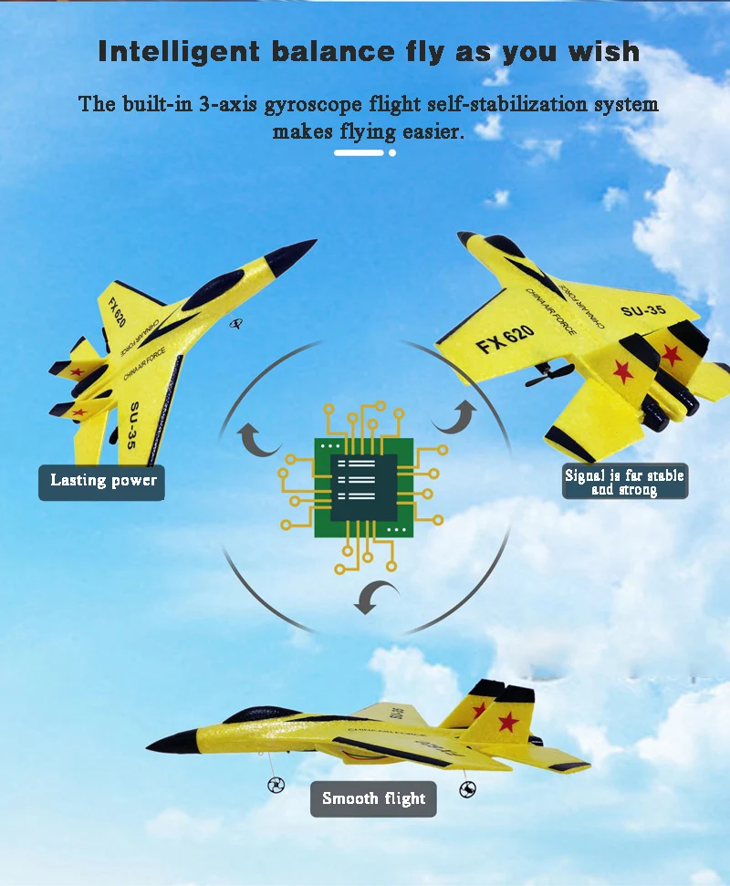 Flytec 2.4g Epp Foam Rc Glider Airplane Rtf Flying Rc Toys For Kids ...