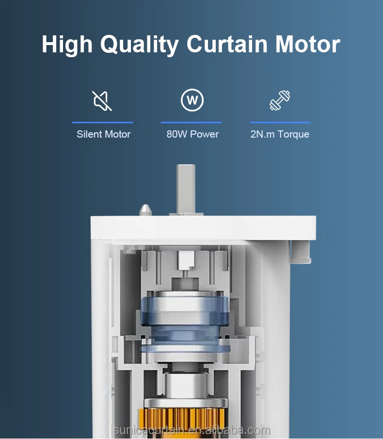 Silent Curtain Track Electric Roman Track Smart Home System Roman ...