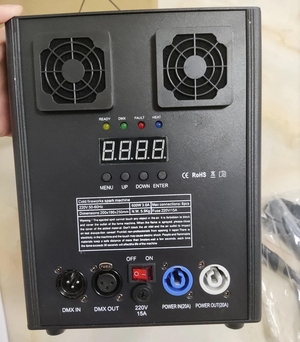 Electronic Cold Pyro Spark Fire Works Machine for Weddings