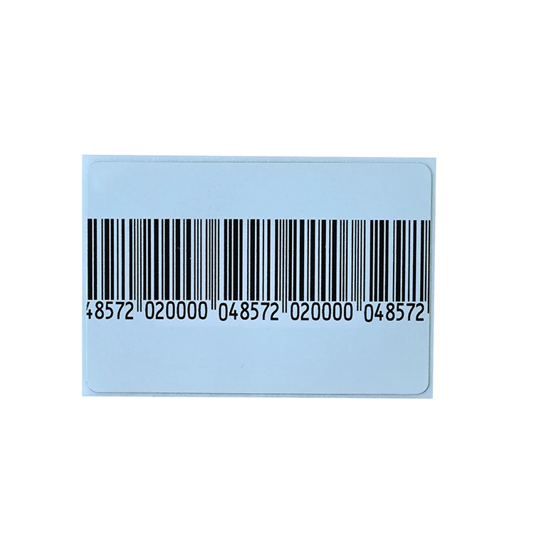 Rectangle Shaped Coated Paper 8.2 Mhz Soft Anti Theft Eas Label ...