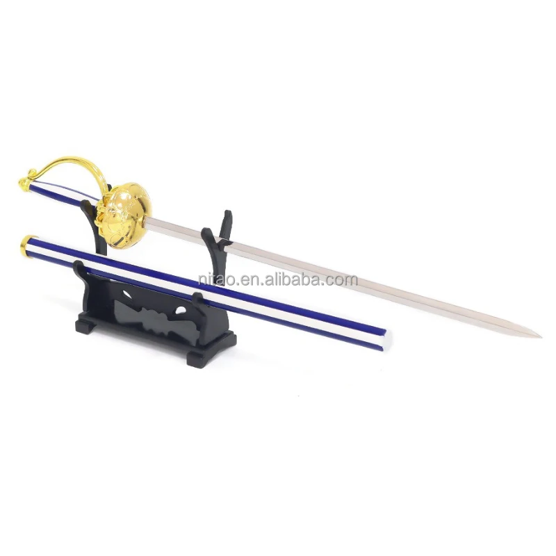 Japan Anime One Piece Cavendish Mini Sword - 26cm Zinc Alloy