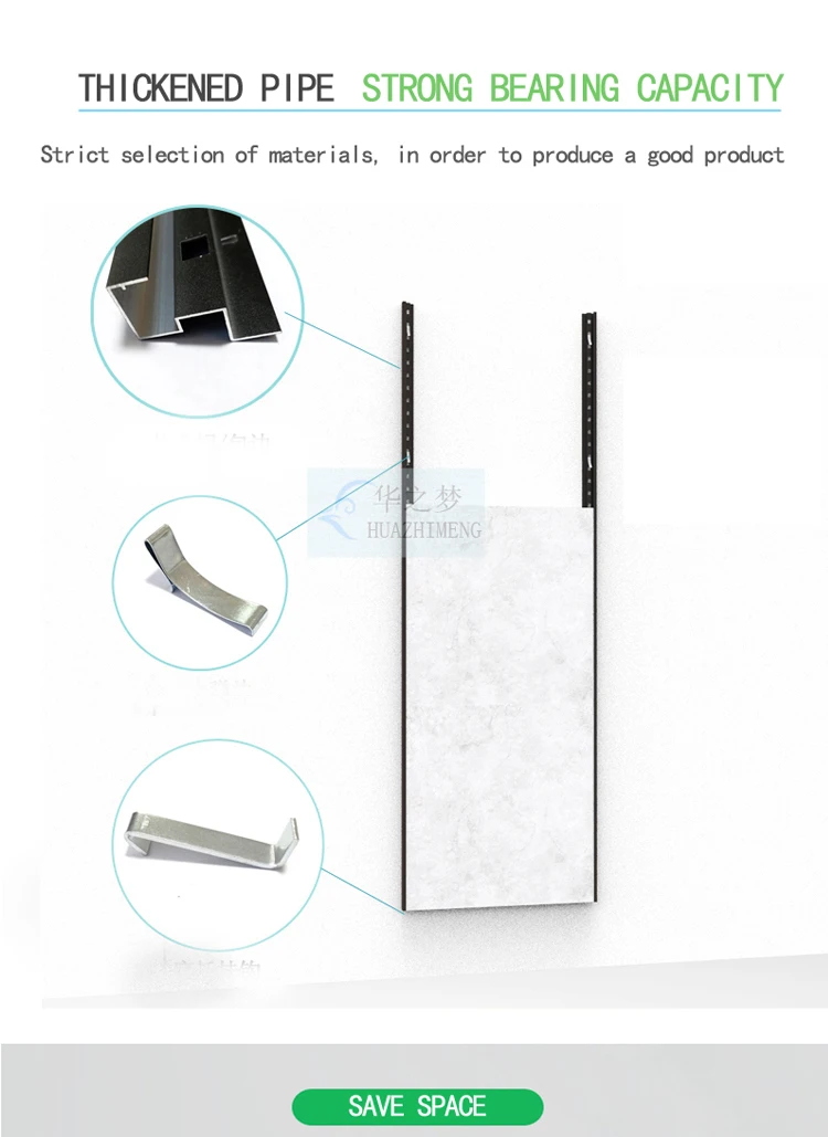 Wall Mount Porcelain Tile Racks Display Metal Punching Plate Quartz ...