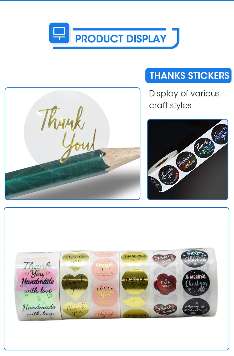 Self Adhesive Customized Printing Clear Gold Foil Stickers Transparent ...