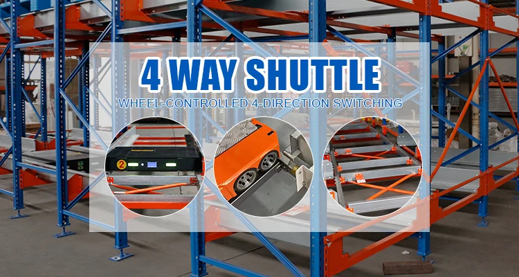 HEGERLS Heavy Duty 4 Way Pallet Shuttle for Cold Room