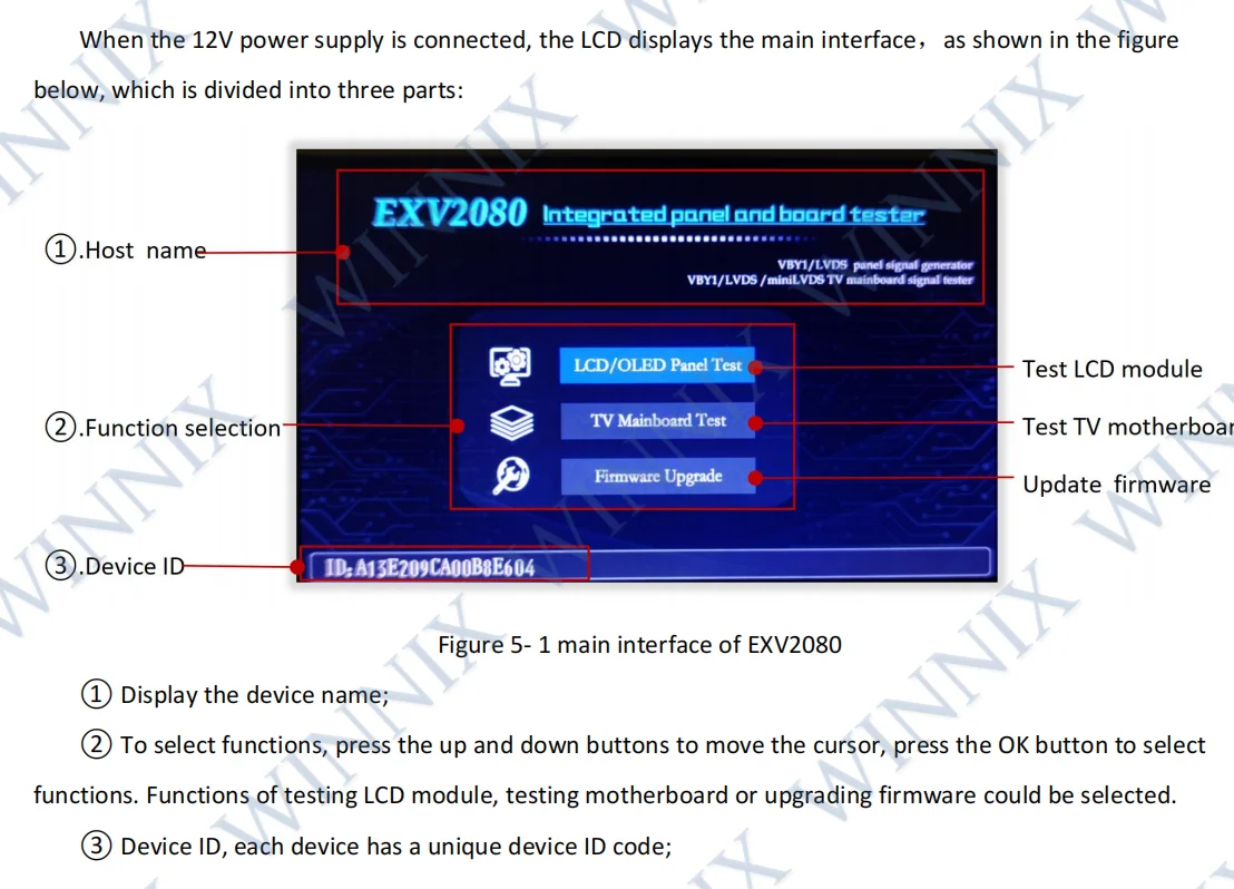 Exv2080 Lvds/minilvds/4k-vby1至输出屏幕测试仪电视主板测试仪 - Buy Lvds/minilvds/4k ...