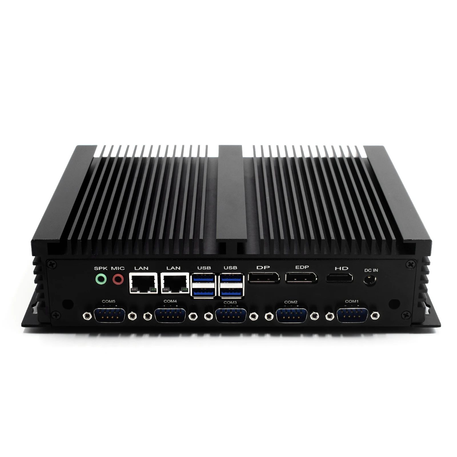 Mini PC Fanless RS232 RS485 Com LPT Port 8th Gen i5 8250U 8350U Industrial Desktop Computer PC ...
