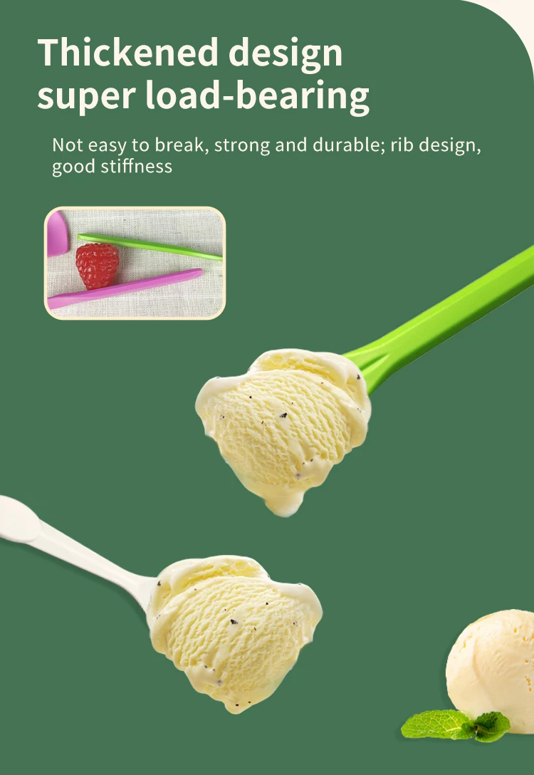 Eco-friendly Ice Cream Scoops - Customizable & Biodegradable
