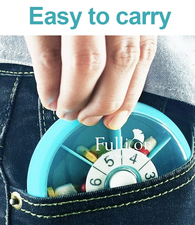 Athmedic Food Grade Circle Pill Box - 7 Day Organizer