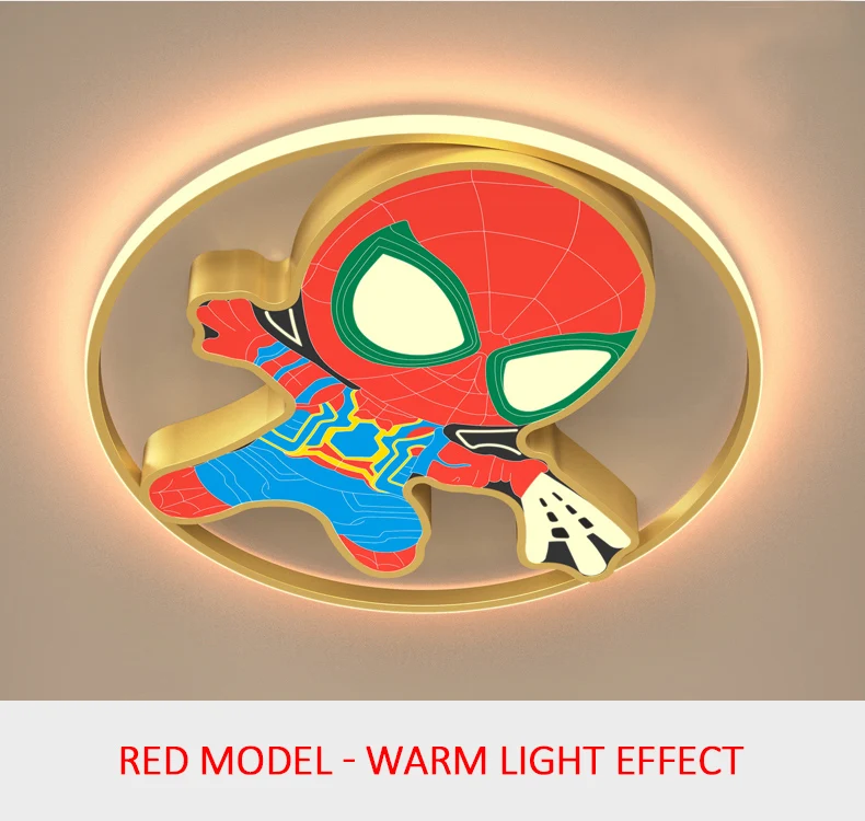 Spiderman Ceiling Lights Children Bedroom Ceiling Lamp Boys Room ...