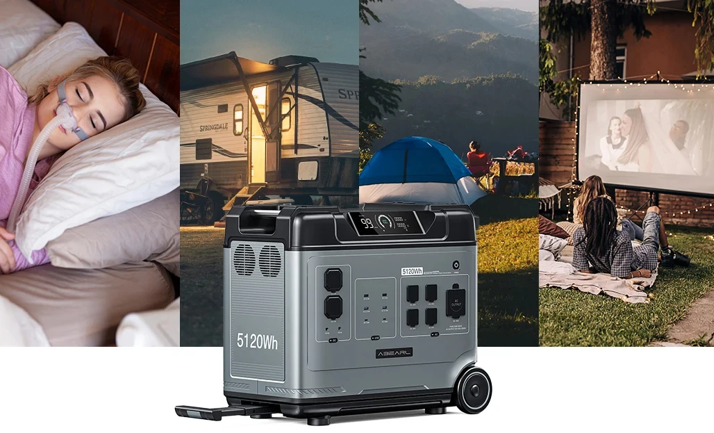 Fast Charging 4000w Solar Generator 5120wh Portable Power Station Off ...