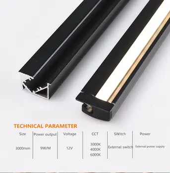 19002 Indoor Home Led Strip Aluminum Profile Linear Lamp Wardrobe Light ...
