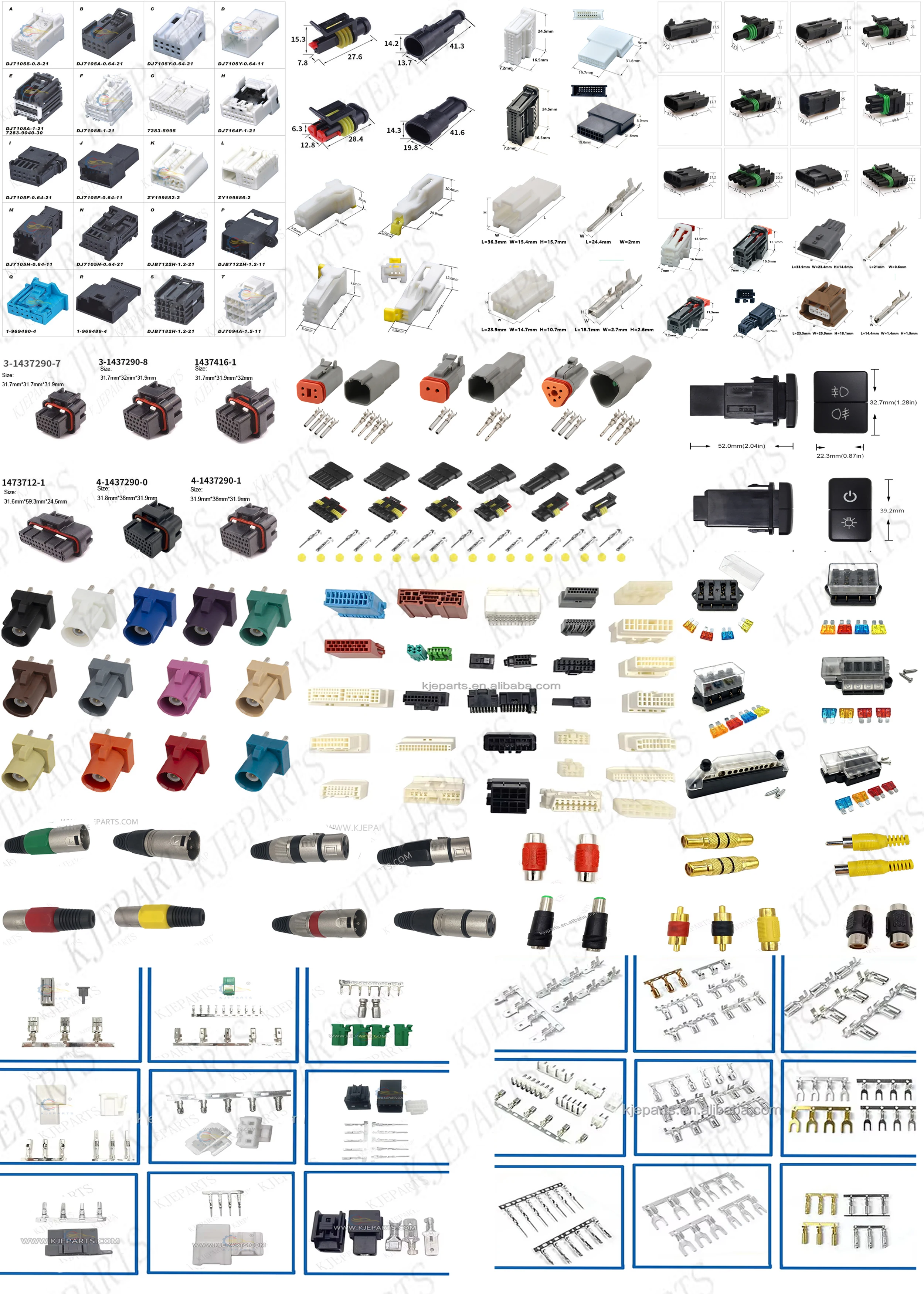 Automotive Car Audio GPS ISO-36Pin Connector Pin Seat Adapter Plug ...