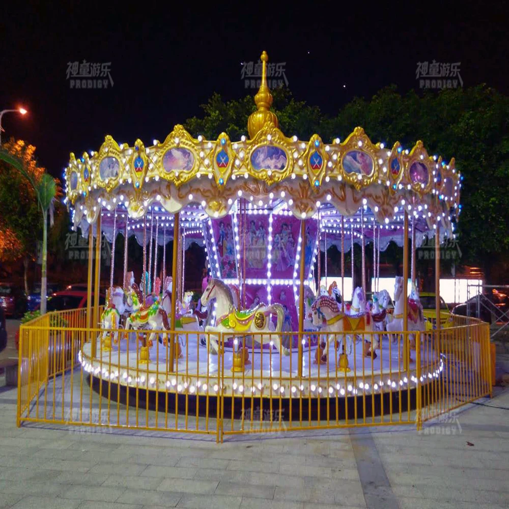 Luxury Large Amusement Park Rides - 36 Seats Carousel