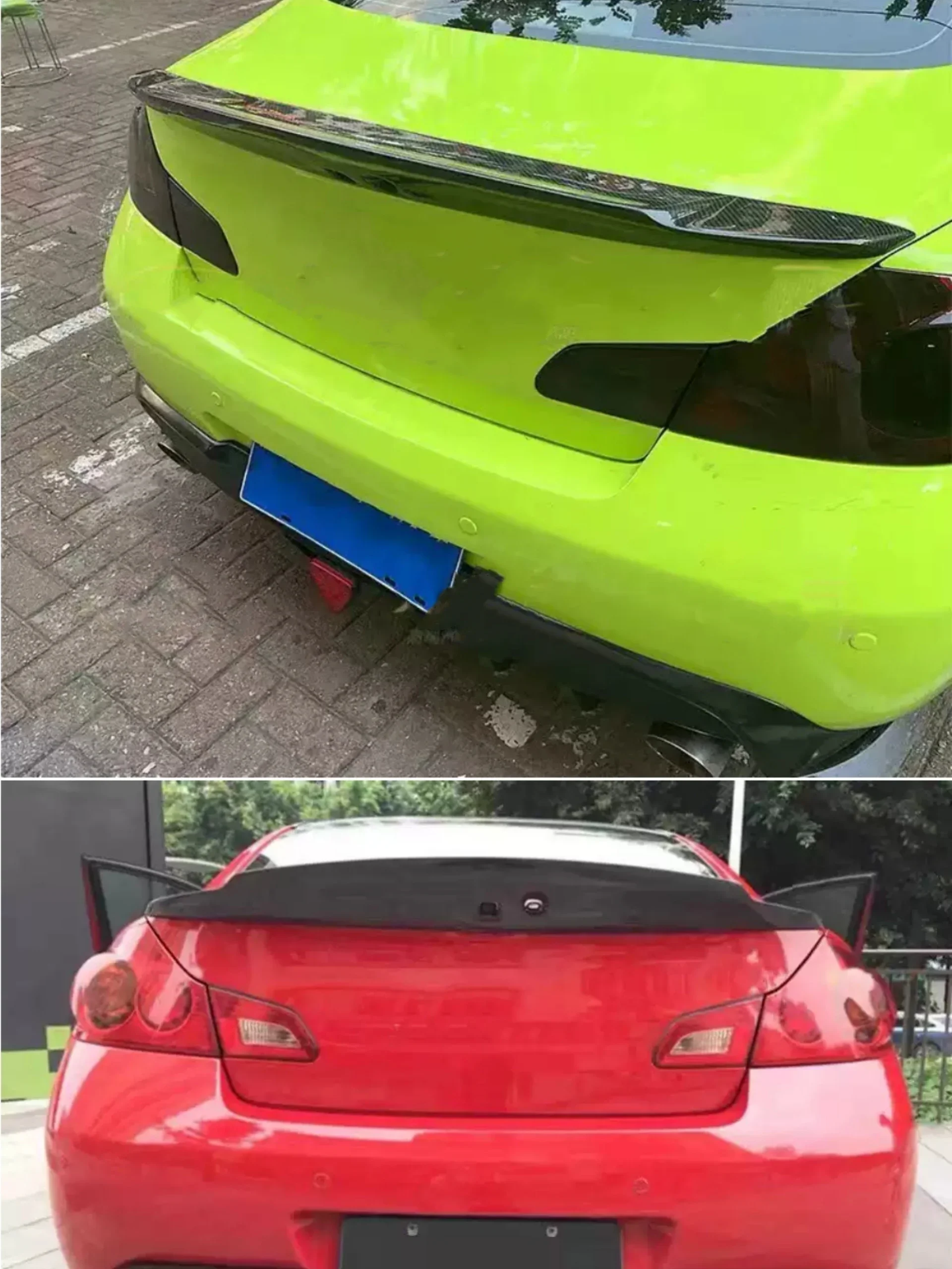 Body Kit Carbon Fiber Tail Wing For Infiniti G37 Convert Spoiler Top ...