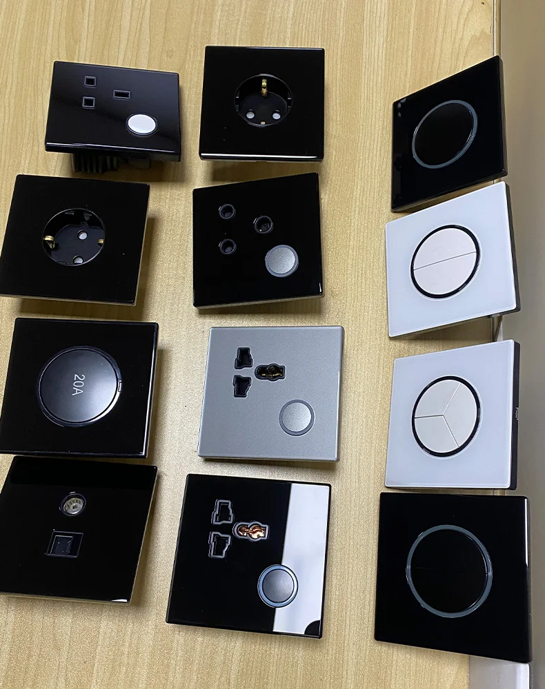 UK & Universal Standard Wall Socket & Electrical Switch