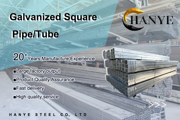 Shs Rhs Steel Tube Zinc Coated Pipe Pre Galvanized Square Rectangular ...