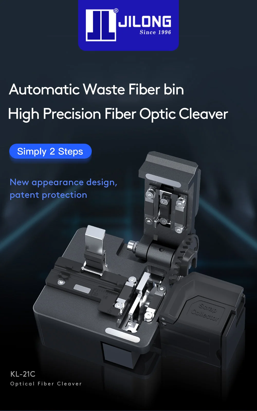 Jilong Kl-21c Fiber Cleaver With Auto Collecting Dustbin - Buy Fiber ...