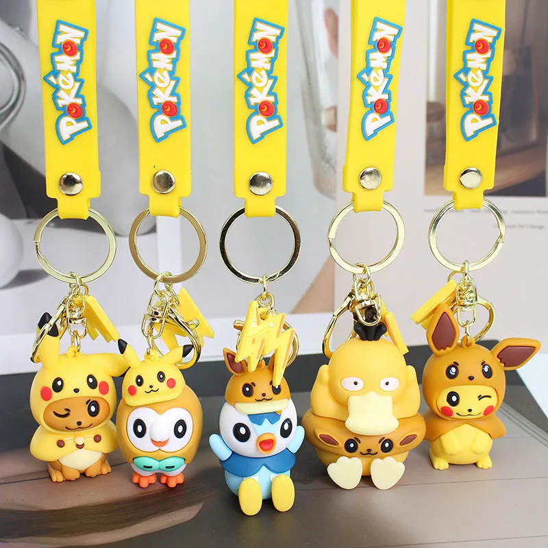 3D Cartoon Anime Keychains - Customizable Promotional Gifts