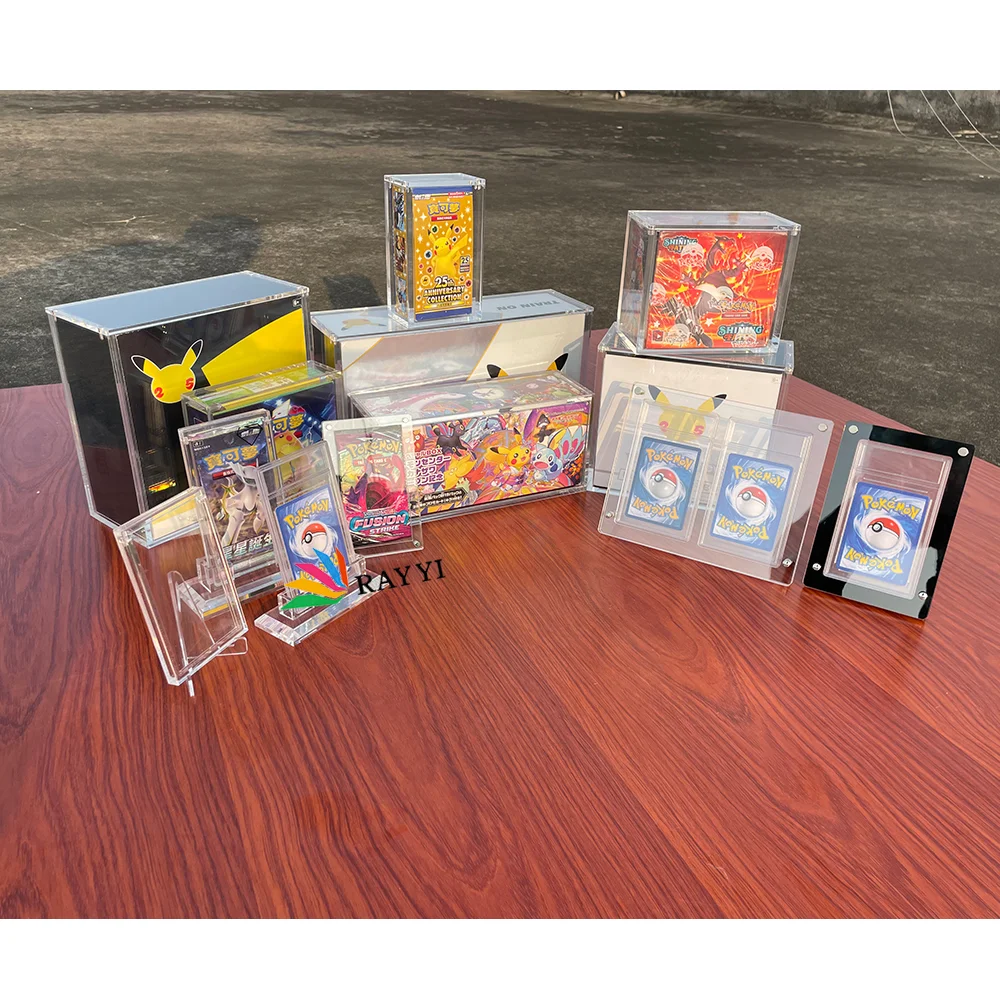 Custom Acrylic Booster Pack Box - Magnetic Lid Display