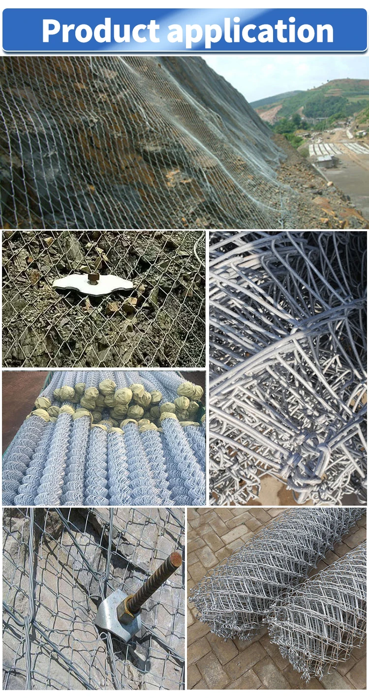 Slope Rockfall Netting Protection System Rockfall Wire Mesh High