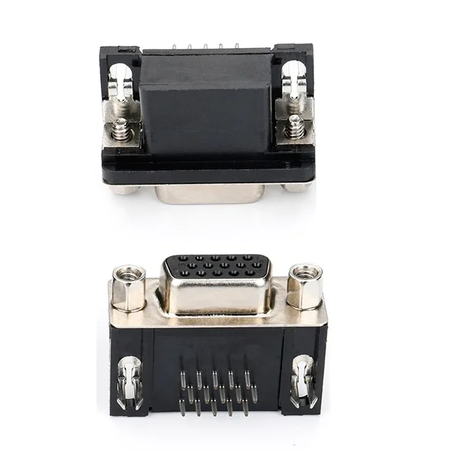 D-SUB 15pin Female Connector HDB 15pin for PCB R/A Type