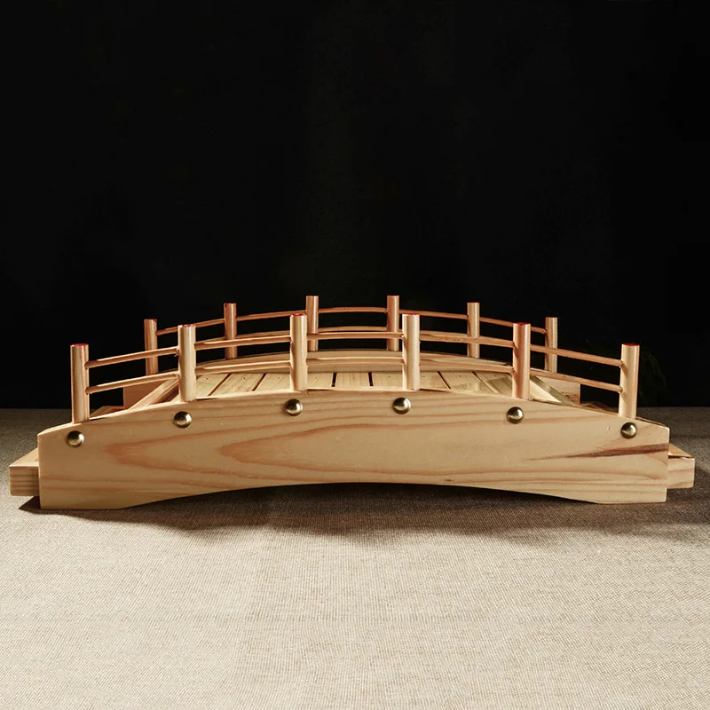 Wooden Japanese Sashimi Sushi Bridge Plate Serving Tray - Buy Wooden ...