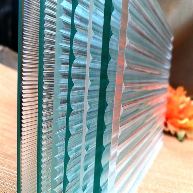 High-quality Customized Ultra-Clear Tempered Fluted Glass