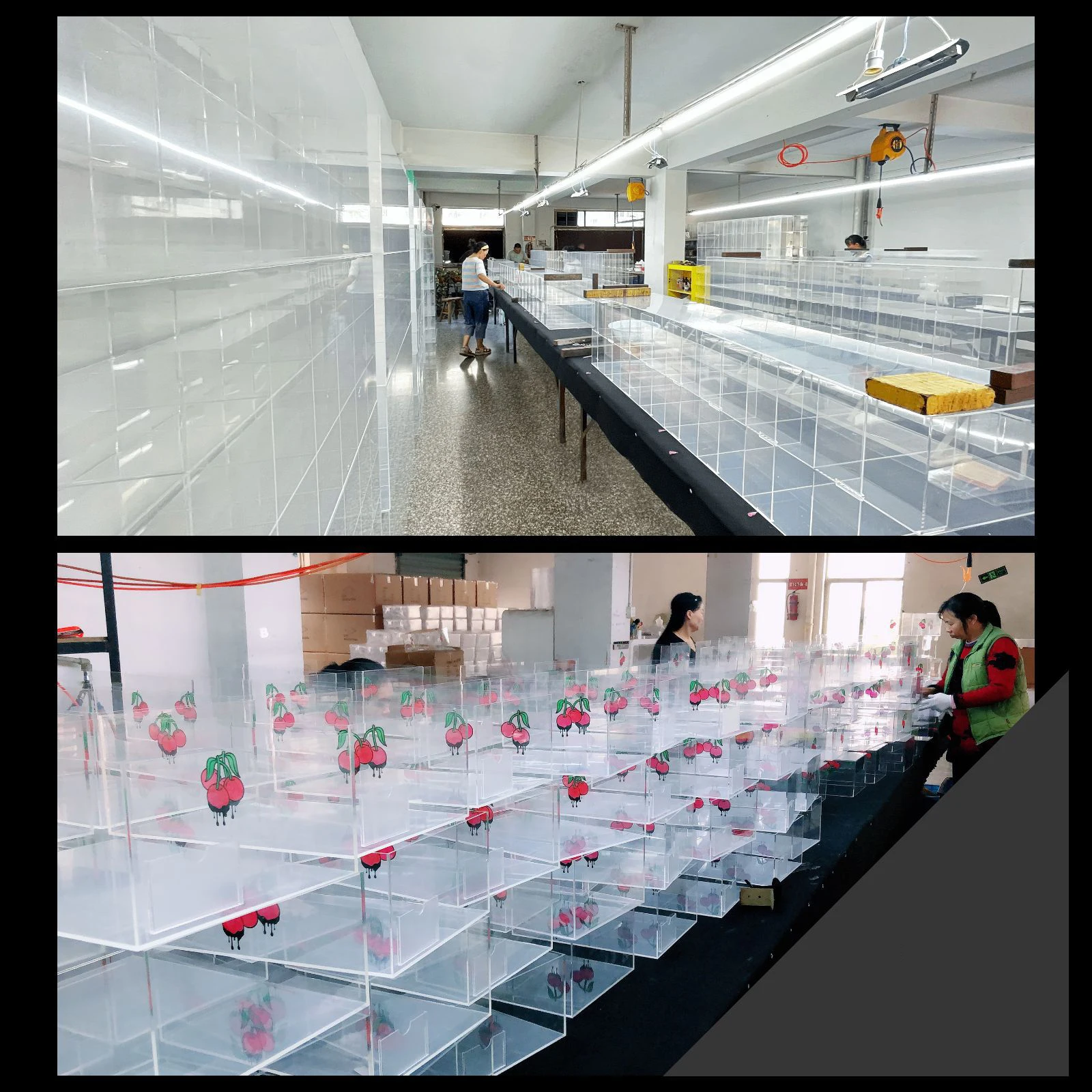 Clear Acrylic Boxes with lid Transparent tool Box Case for Handicrafts ...