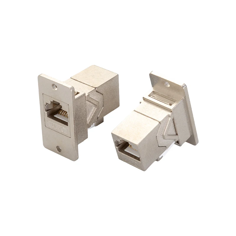 Seto Silver Cat6 Connector Rj45 Connector Stp Keystone Jack In-line ...