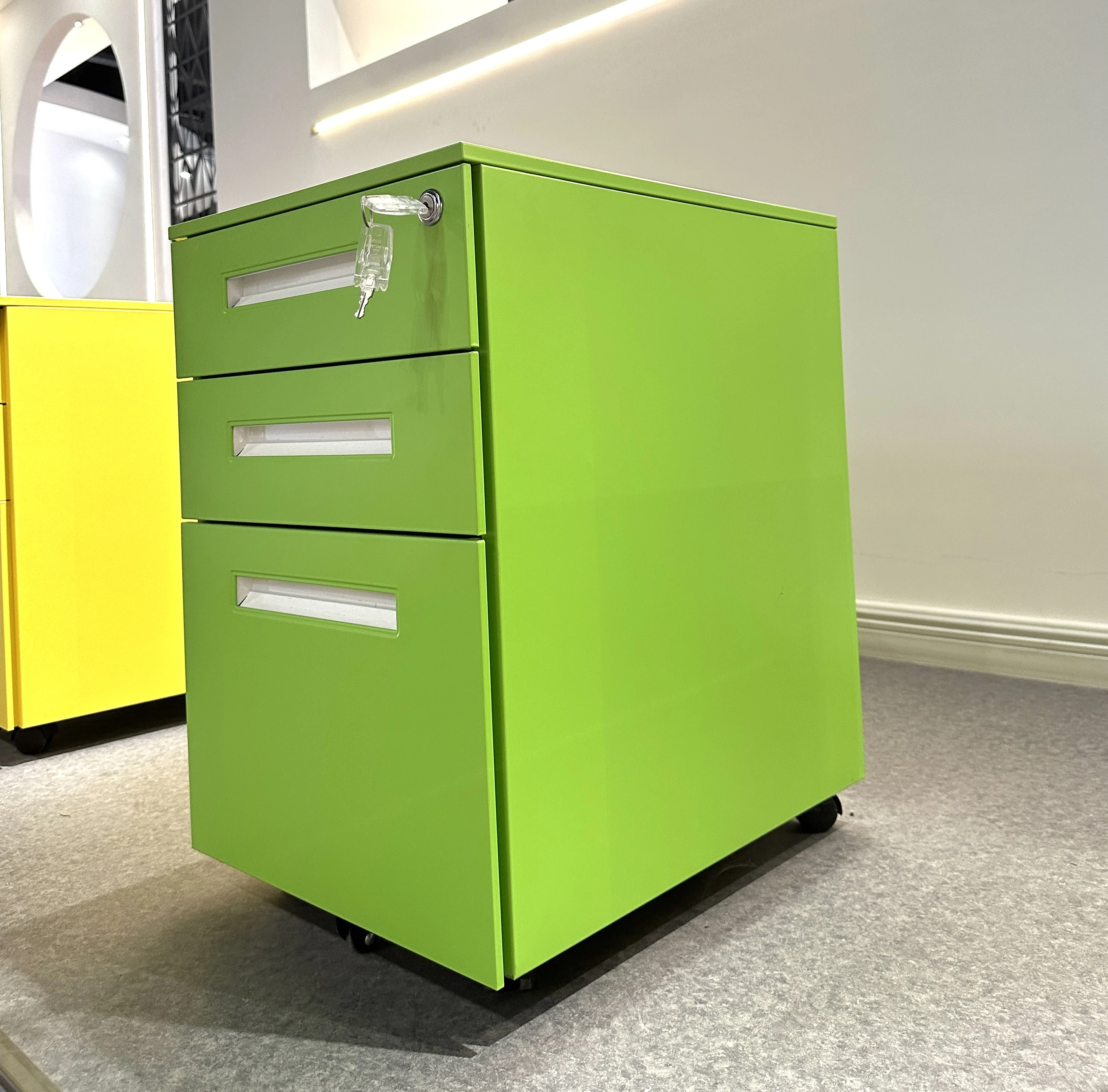 Office Steel Mobile Pedestal Fully Assembly 2/3 Drawers Metal File ...