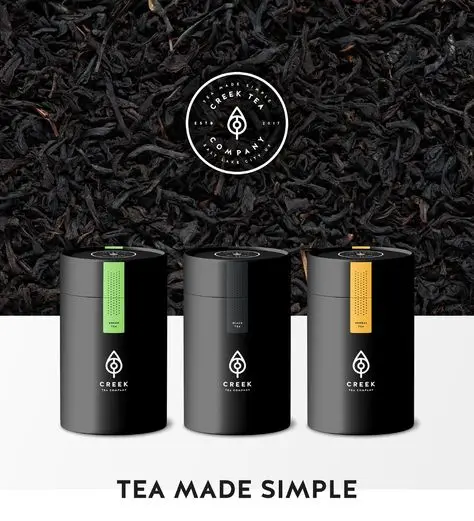 Custom Tinplate Embossed Logo Airtight Tea Cans - Luxury