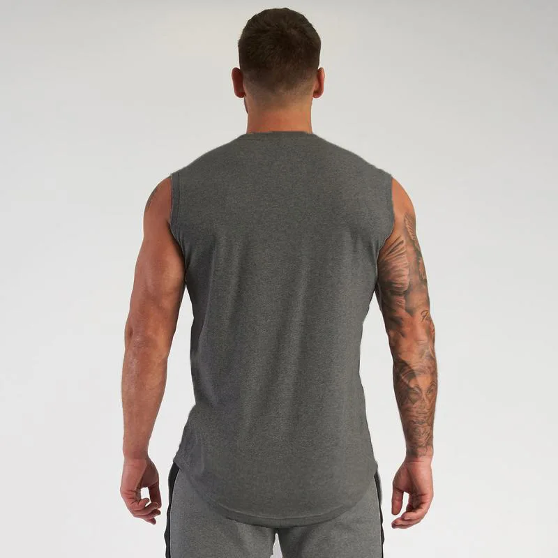 Custom Breathable Men's Muscle Vest Tank Top - Gym Apparel Oem