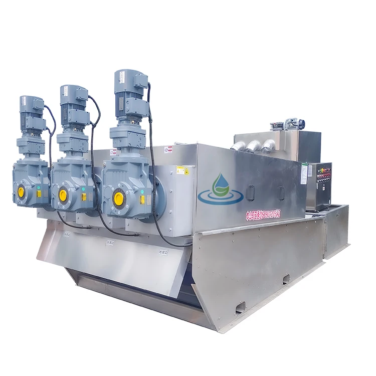 Muti-plate Sludge Dewatering Systems Screw Filter Press Dehydrator ...