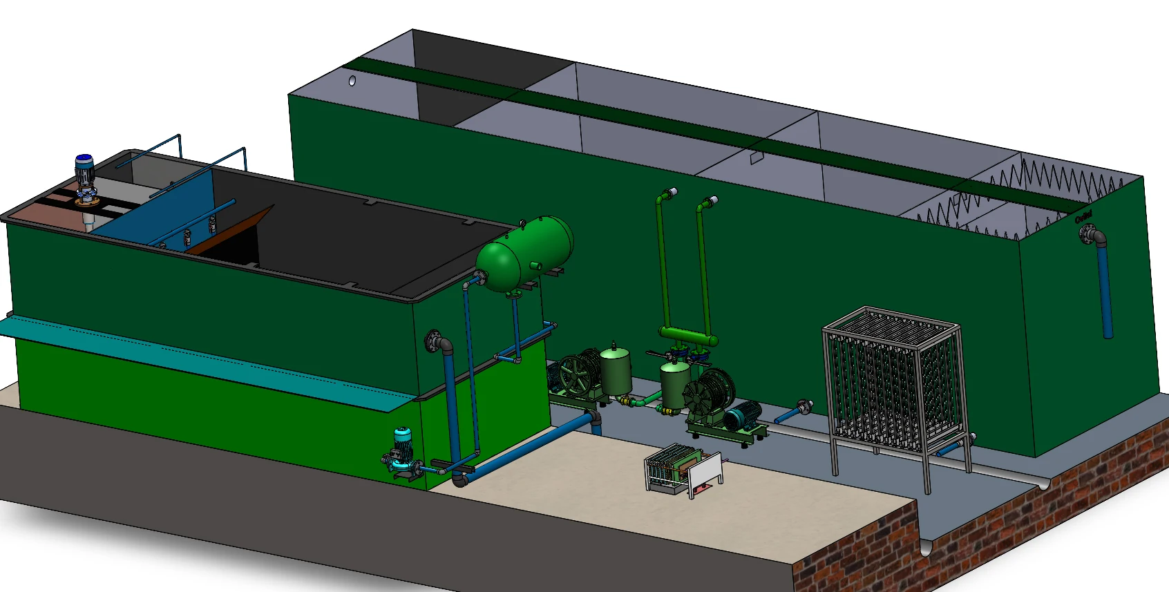 Sewage Treatment Plant System Membrane Bioreactor Process Integrated ...