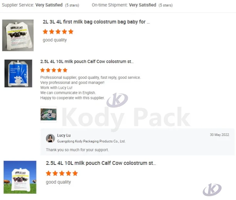 4L Colostrum Bag with Tube for Calf Feeding - Aseptic, Reusable Animal ...