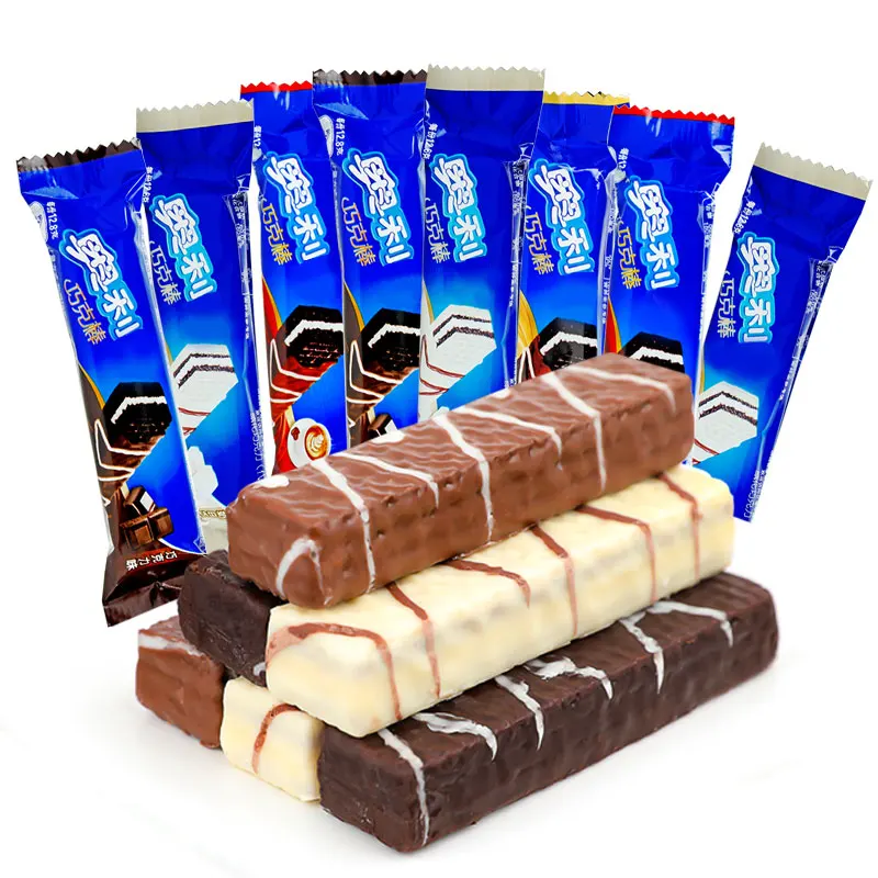 Yixinfoods Chocolate Coated Wafers - Sweet Cookies Biscuits