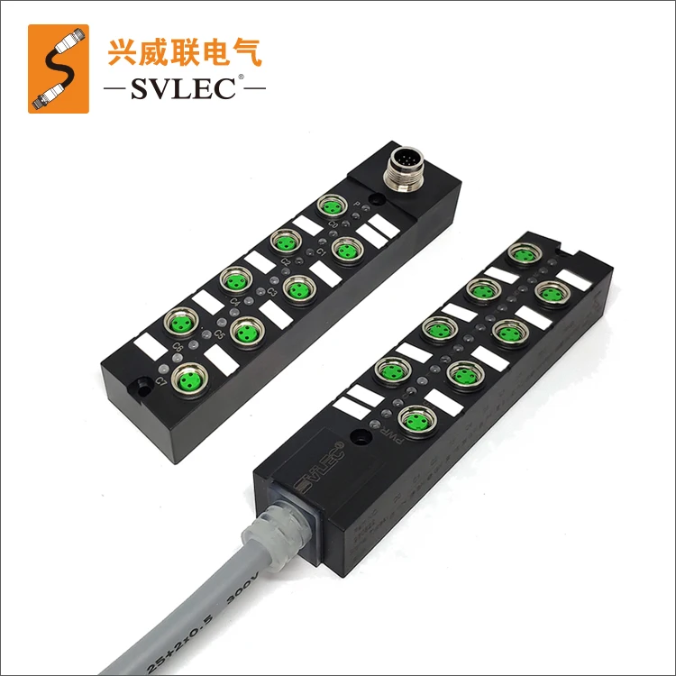 SVLEC Passive Actuator/sensor Junction Box - M8 X 1 8-port