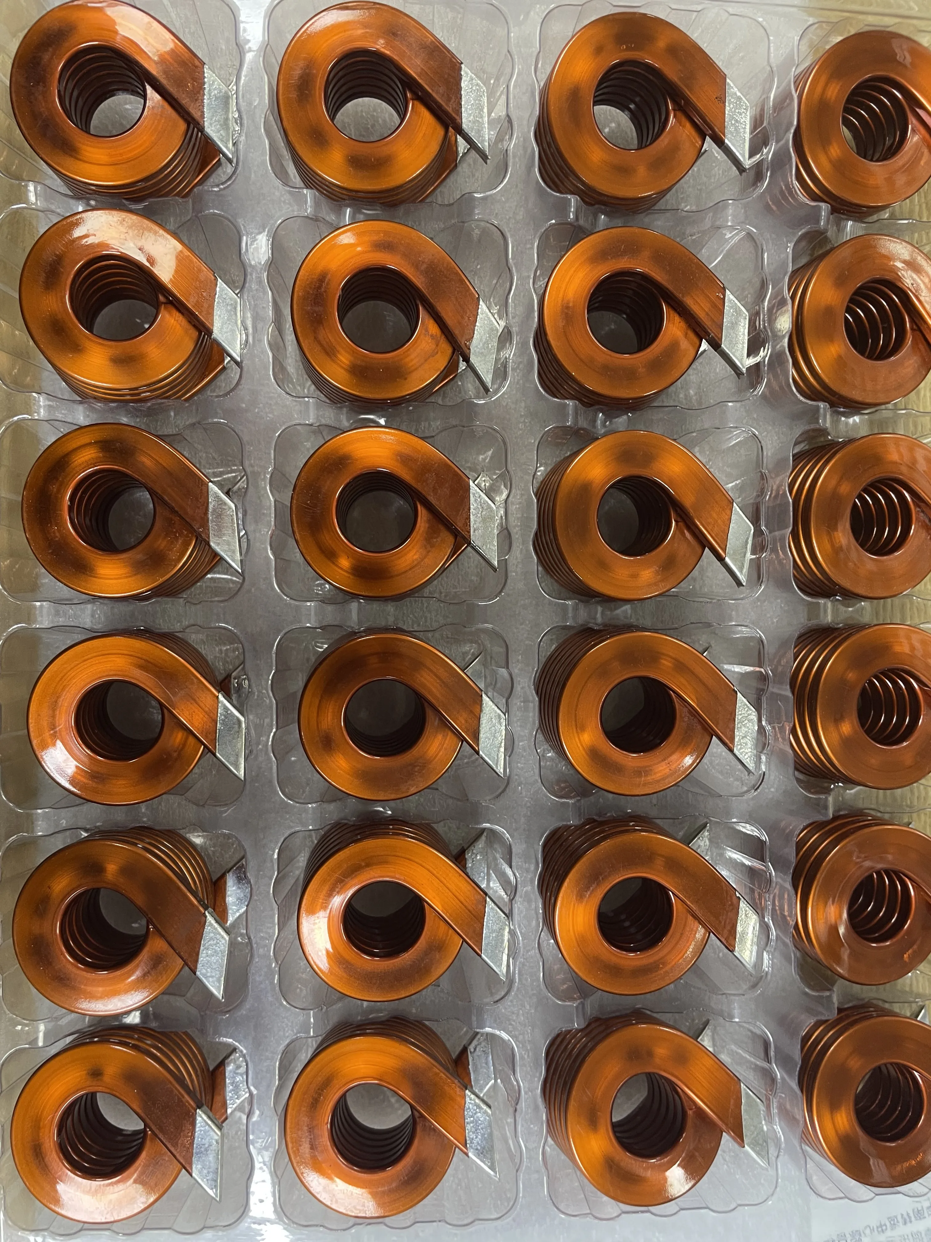 Custom Flat Copper Coil Induction Enamelled Copper Wire Coil Air Core ...