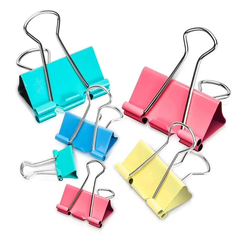 Giant Colorful Metal Bulldog Clips Office Use Document Paper Binder ...