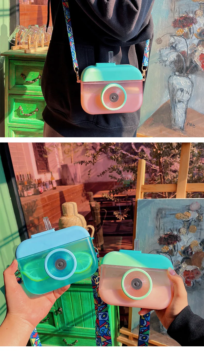 Fun Camera Bag Kids Purse - Creative Straw Plastic Cup