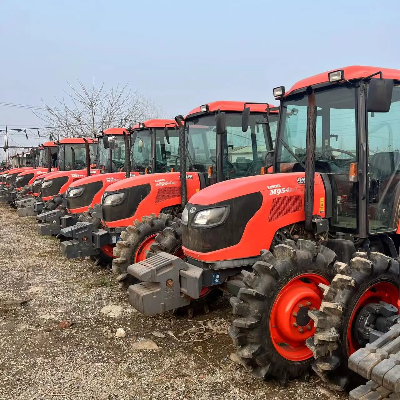 Used/second Hand Tractor Kubota 4x4wd With Loader and Backhoe ...