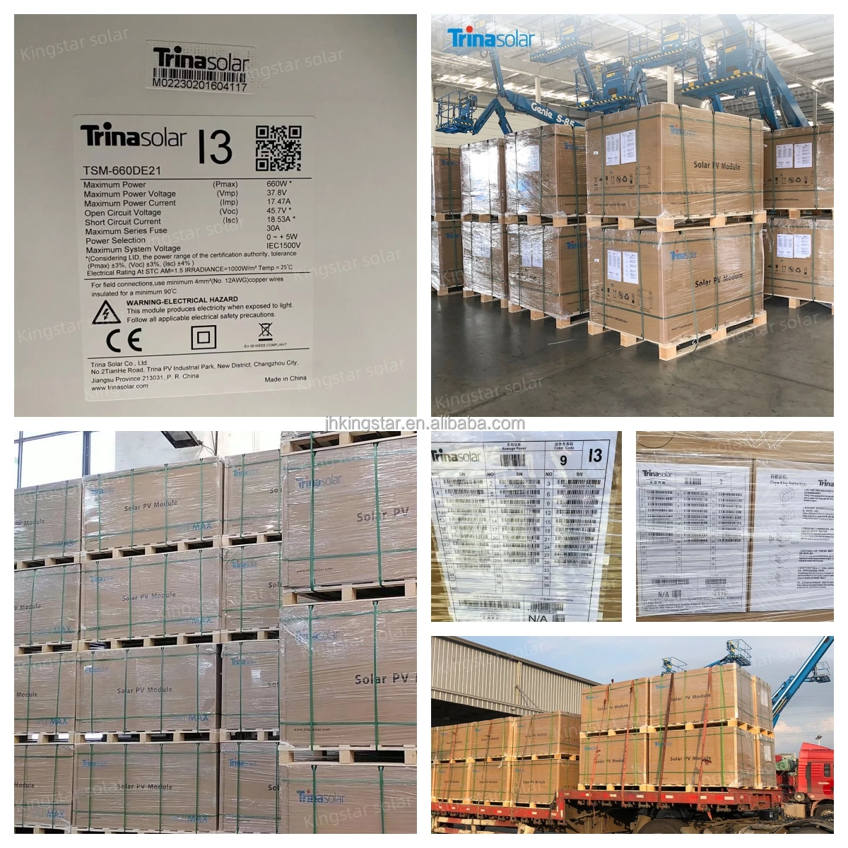 Trina 610w Vertex S Backsheet Monocrystalline Module Solar Panel ...