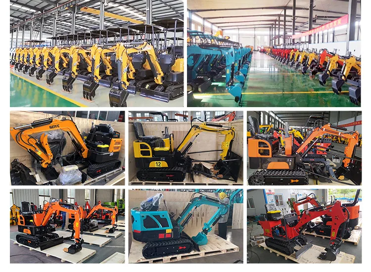 Digger Micro Excavator Mini 1.5ton 1500kg Crawler Hydraulic Ripper Rake ...